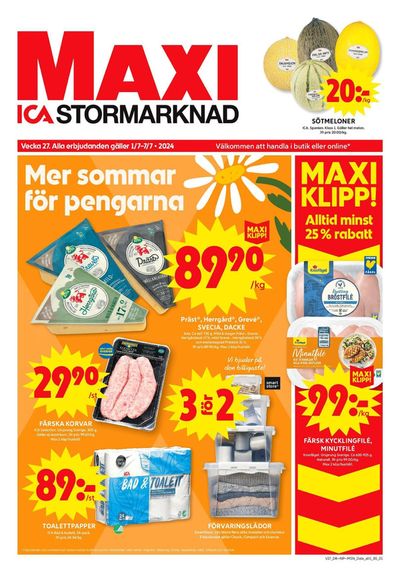 ICA Maxi | Erbjudanden & Reklamblad Juli 2024 | Tiendeo