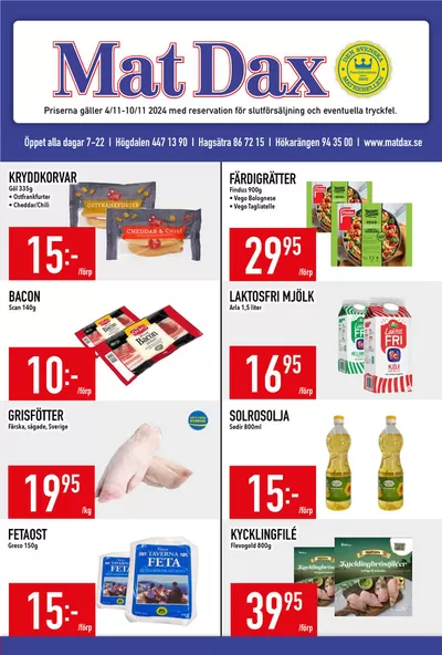 Matdax Stockholm - Hagsätra Torg 7-11 | Erbjudanden & Öppettider | Tiendeo