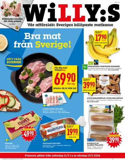 Willys | Erbjudanden & Reklamblad Mars 2024 | Tiendeo
