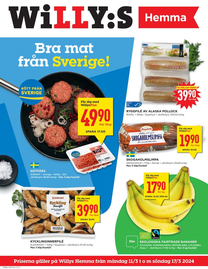 Willys | Erbjudanden & Reklamblad Mars 2024 | Tiendeo
