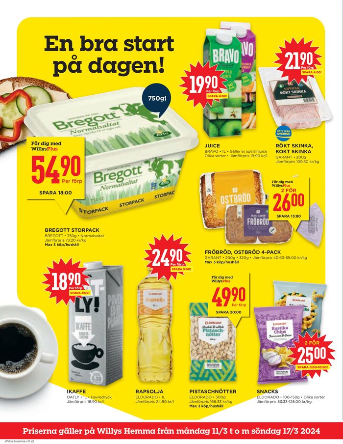 Willys | Erbjudanden & Reklamblad Mars 2024 | Tiendeo